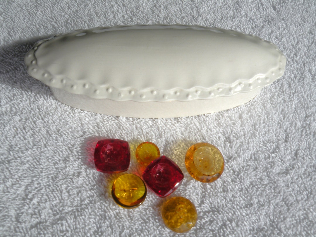 Vintage Ceramic Hair Pin Box - Etsy