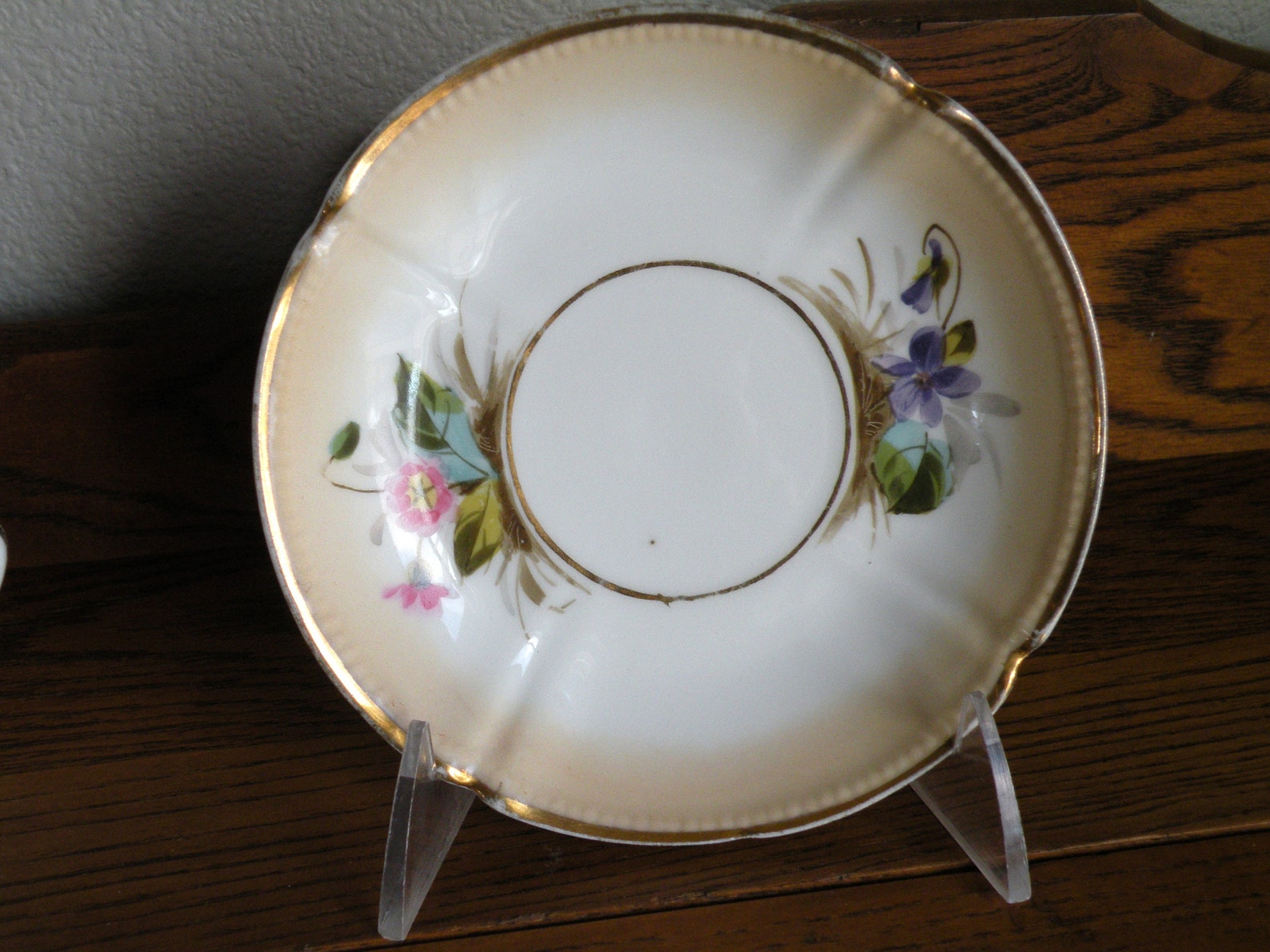 Antique Carl Tielsch Germany Teacup and Saucer Floral Pattern - Etsy