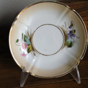 Antique Carl Tielsch Germany Teacup and Saucer, Floral Pattern 4295 - Etsy