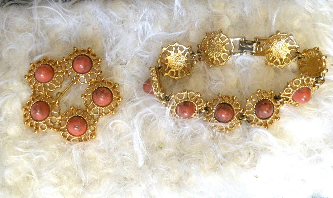 Vintage Sarah Coventry Valencia Set, Vintage Brooch and Bracelet ...