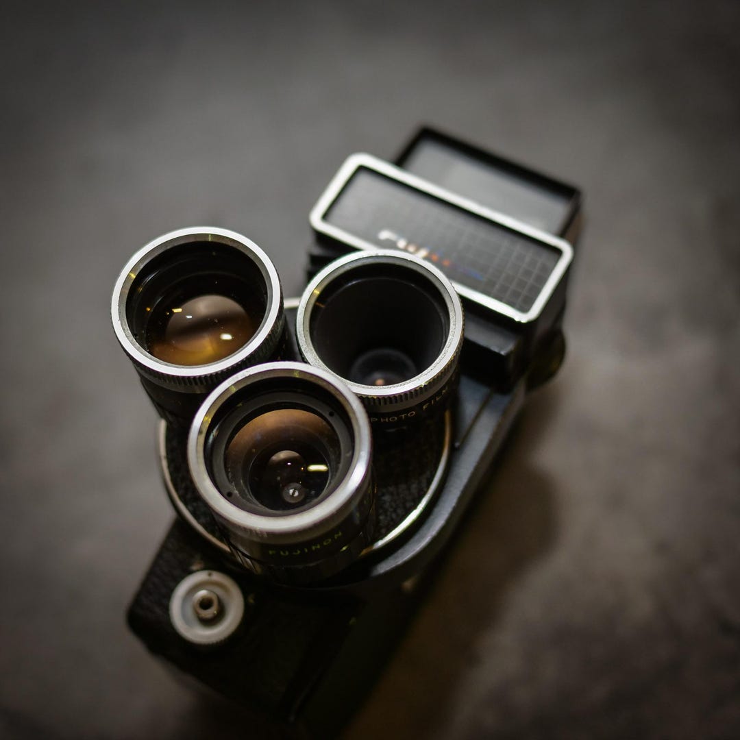 Fujica 8ee Double 8mm Film Camera (vintage 60's) With Triple Fujinon ...