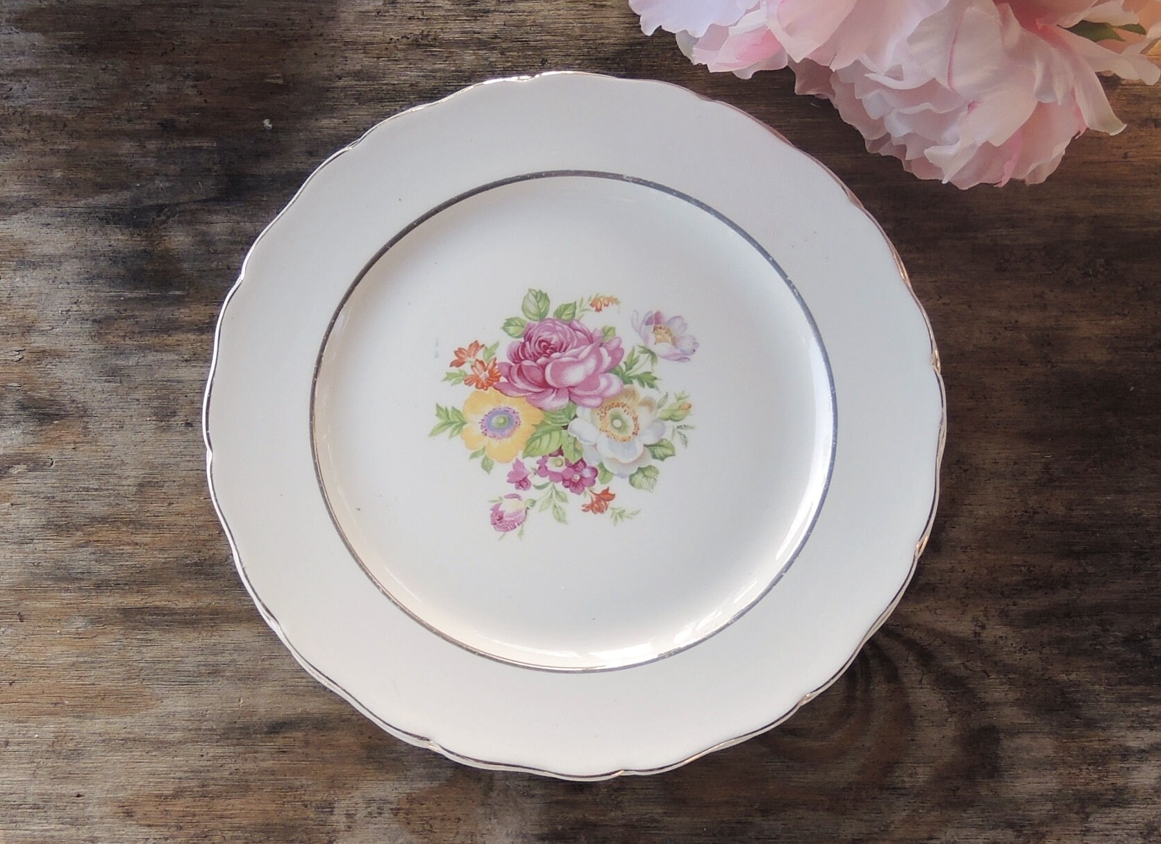 Canonsburg Dinner Plates Set of 4 Keystone Shabby Cottage Chic Bridal ...
