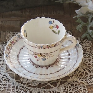 Vintage Spode Cowslip Demitasse Tea Cup and Saucer Set, English Bone ...