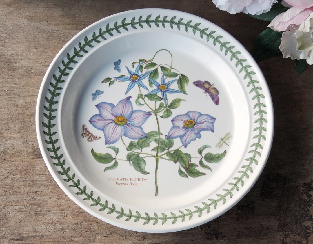 Portmeirion Botanic Garden Dinner Plate Clematis Florida Dishwasher ...