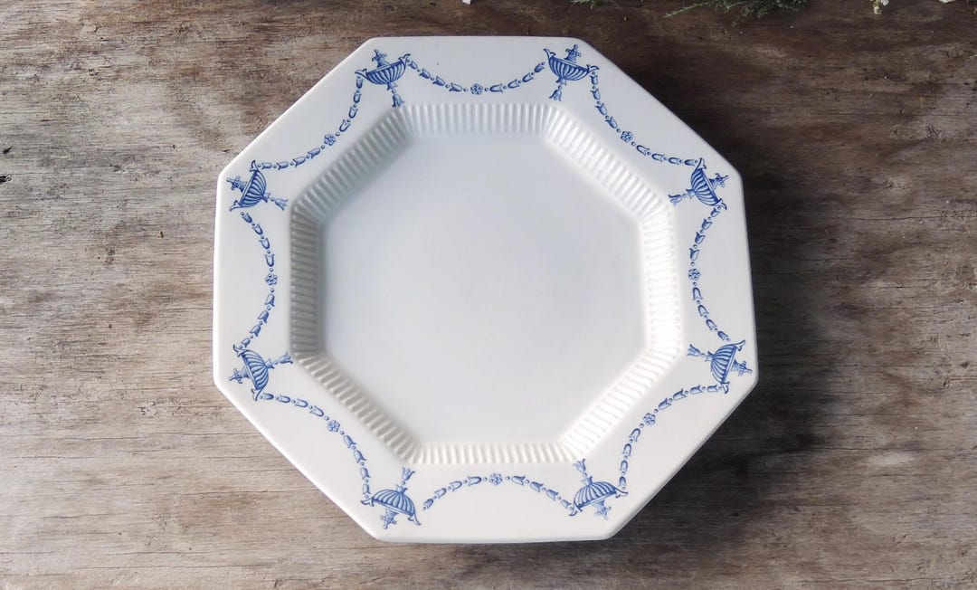 Ash Lawn Independence Ironstone Dinner Plate Octagon Shape Interpace ...