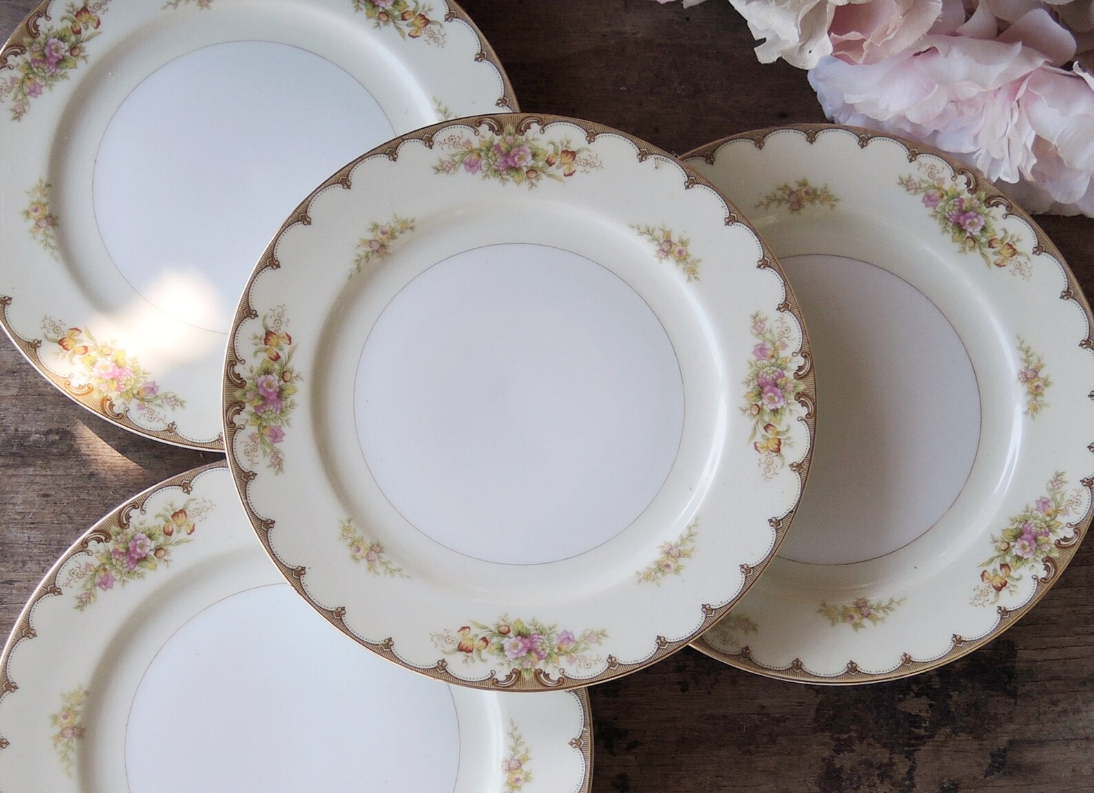 Royal Embassy China Lincoln Salad Plates Set of 4 Wedding Plates ...