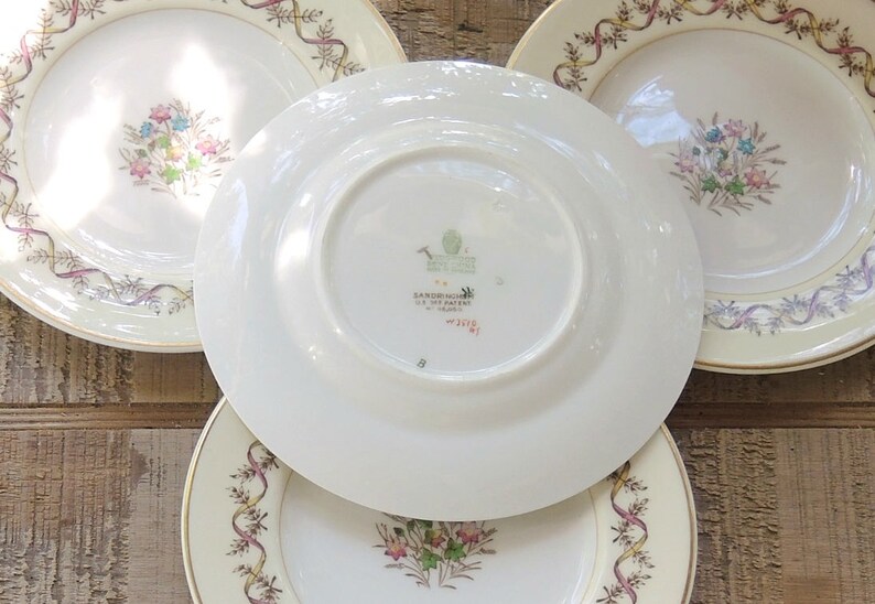 Wedgwood Sandringham Pink Bread and Butter Plates Set of 4 English ...