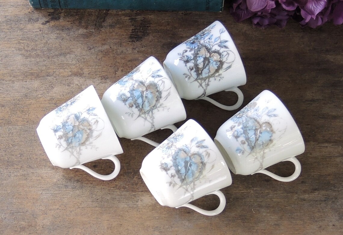 Vintage Espresso Cups Set of 5 Matching Tea Cups Tea Party | Etsy