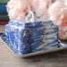 Old Foley Blue and White Transferware Cheese Keep James Kent - Etsy