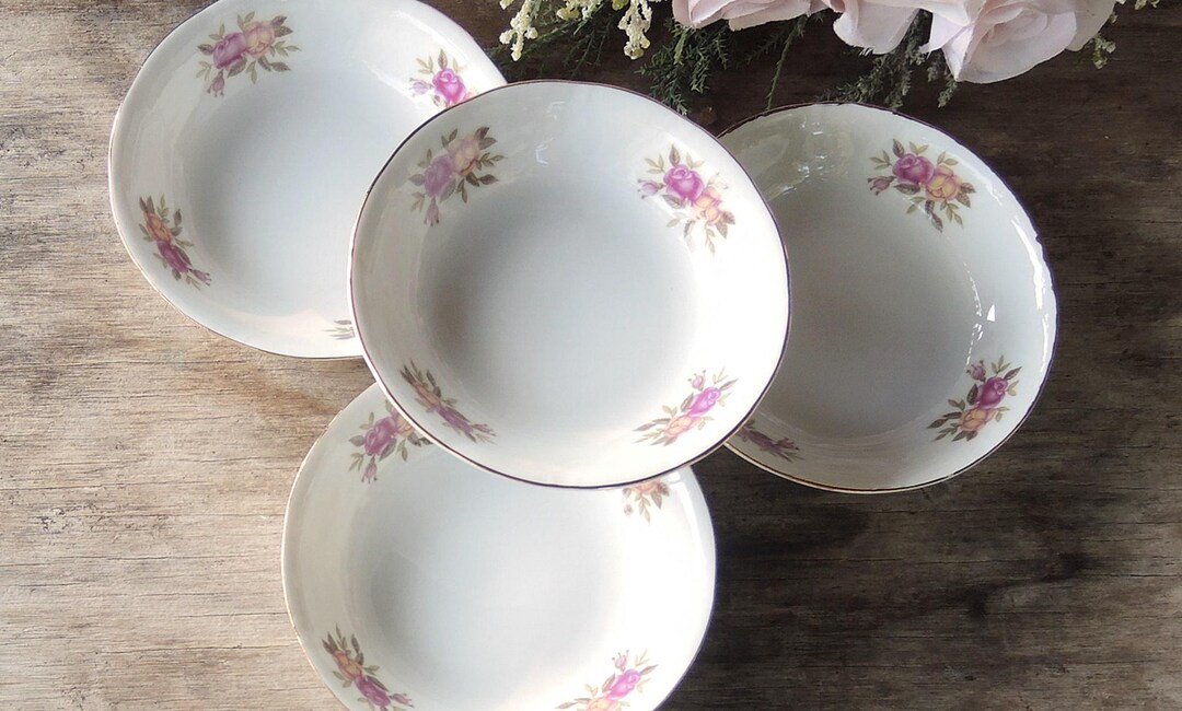 Korona Dessert Bowls Set of 4 Tea Party Berry Bowls Cottage Style ...
