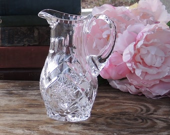 Lead Crystal Pitcher - Etsy