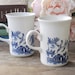 Churchill Blue Willow Coffee Mugs Set of 2 Coffee Cups, French Country ...