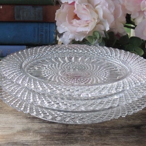 Fostoria Stratton American Lead Crystal Salad Plates Set of 3 Avon ...