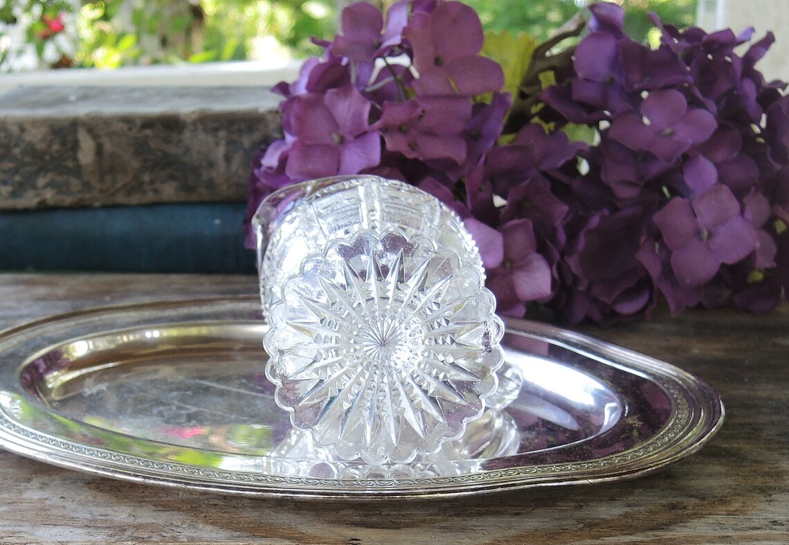 Imperial Glass Beaded Block Clear Pitcher Depession Glass - Etsy