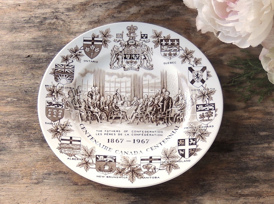 Wood and Sons Canadian Centennial Collector's Plate Alpine White ...