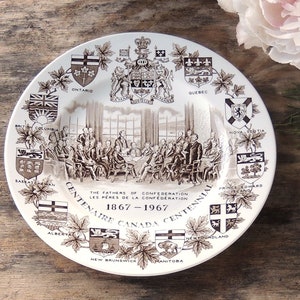 Wood and Sons Canadian Centennial Collector's Plate Alpine - Etsy