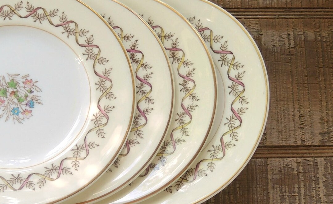 Wedgwood Sandringham Pink Bread and Butter Plates Set of 4 English ...