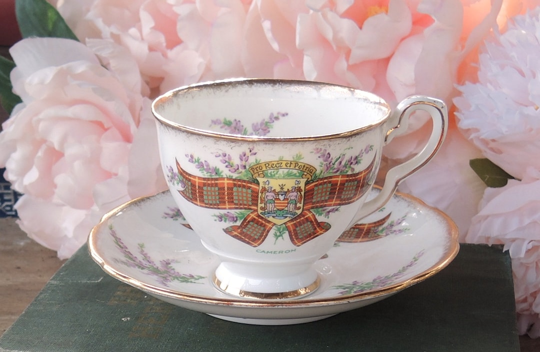 Royal Stafford Clan Cameron Tea Cup and Saucer Set English Bone China ...
