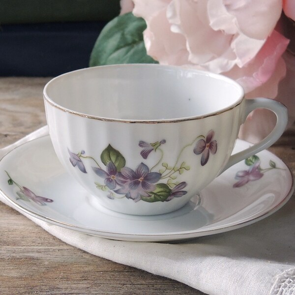 Violet Tea Cup - Etsy