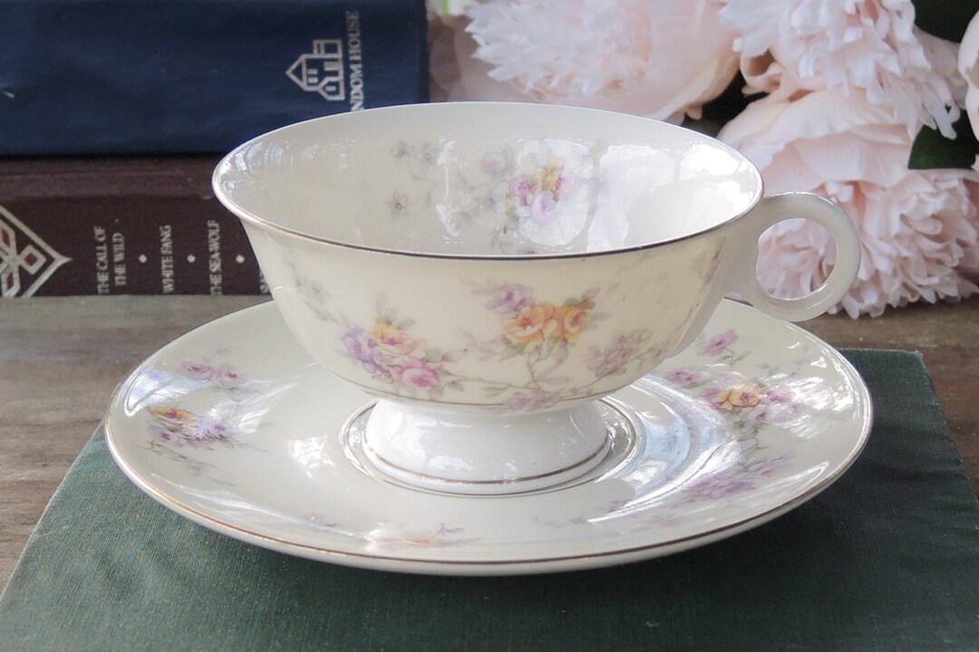 Theodore Haviland Gloria Tea Cup and Saucer, Bridesmaid Tea Set ...