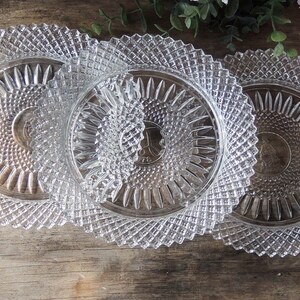 Fostoria Stratton American Lead Crystal Salad Plates Set of 3 Avon ...