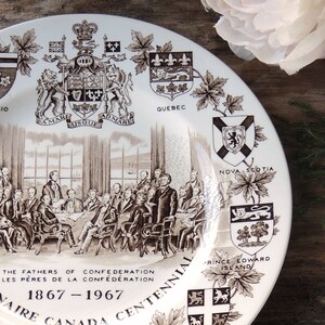 Wood and Sons Canadian Centennial Collector's Plate Alpine White ...