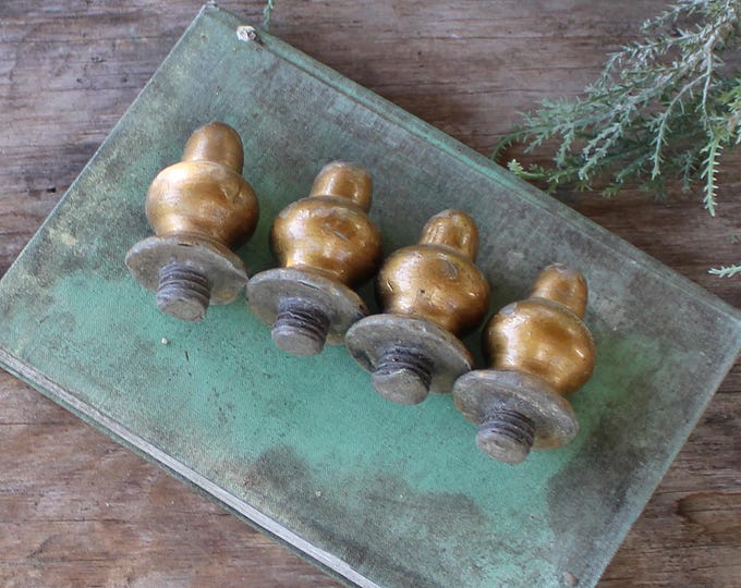 4 Salvaged Cast Iron Finials Rustic Farmhouse Industrial Home Decor ...