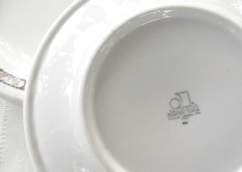 Vintage Restaurant Ware Jackson China Plates Set of 3 - Etsy