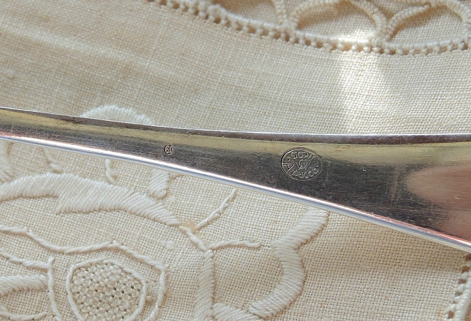 German Silverplate Table or Serving Spoons Set of 6 Gowe Wellner ...