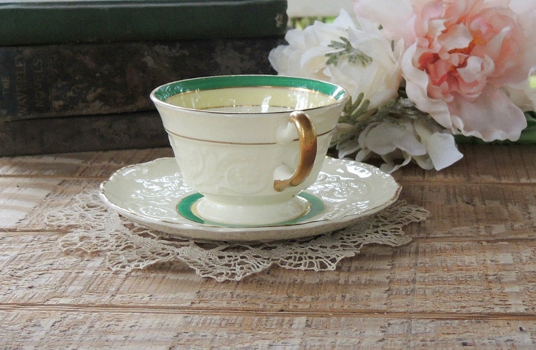 Vintage Adams Antiques Cottage Style Tea Cup Set, Steubenville, Rare ...