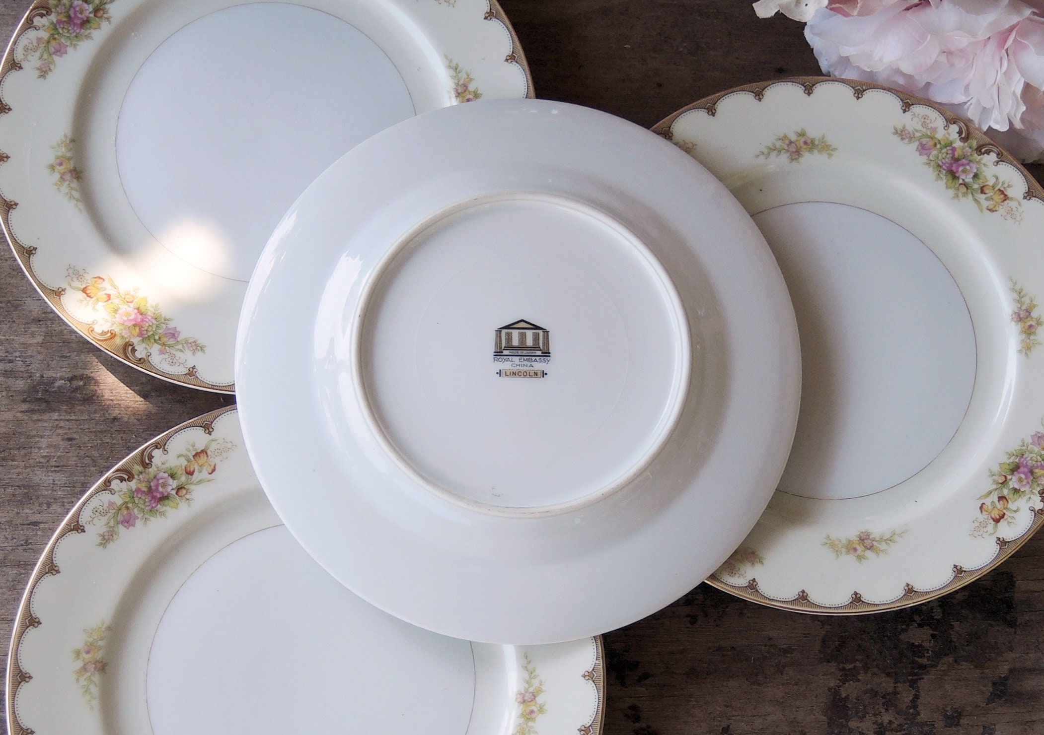 Royal Embassy China Lincoln Salad Plates Set of 4 Wedding | Etsy