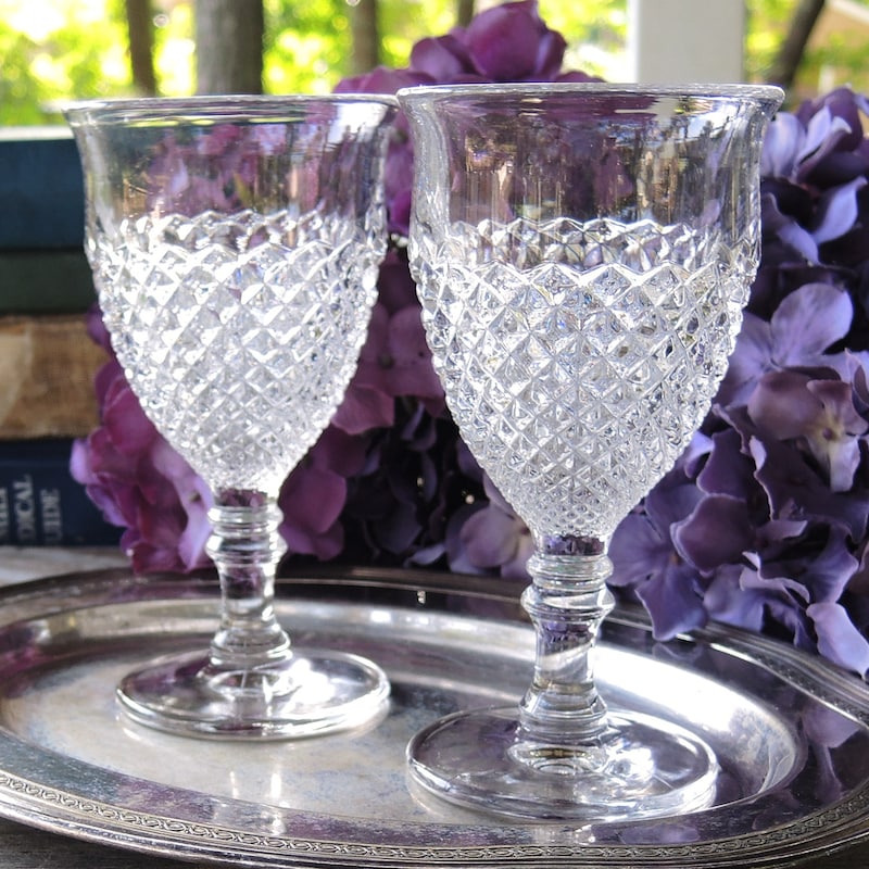 Hobnail Glassware - Etsy