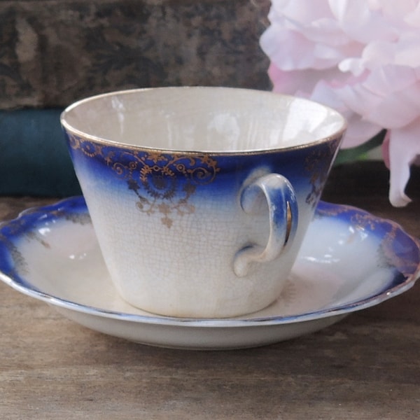 Flow Blue Tea Cup - Etsy