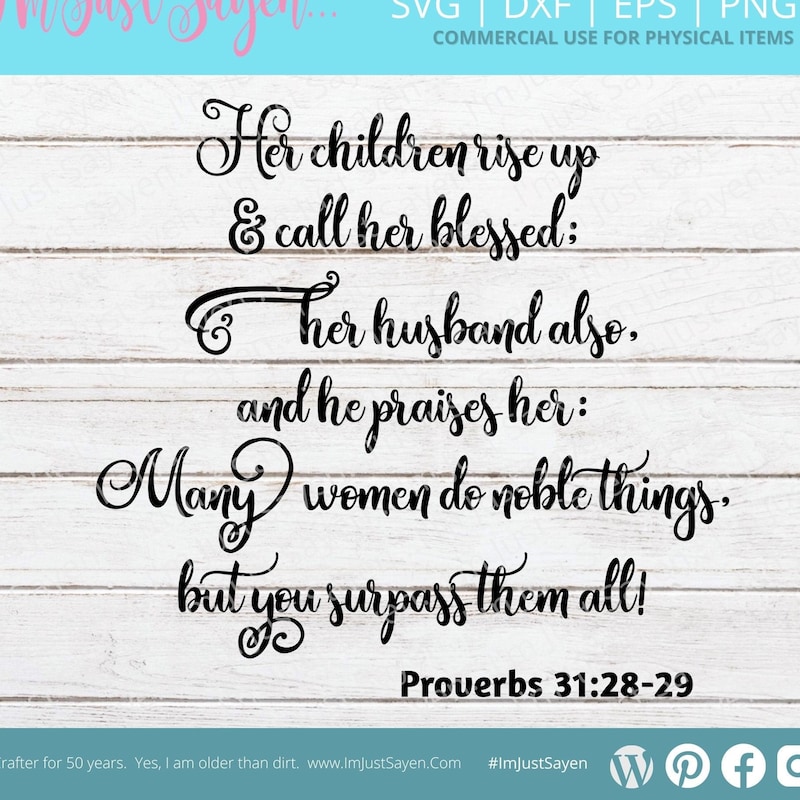 Proverbs 31 28 - Etsy