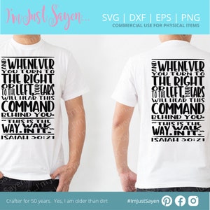 Isaiah 30:21 This is the Way Walk in It SVG - Christian SVG ...