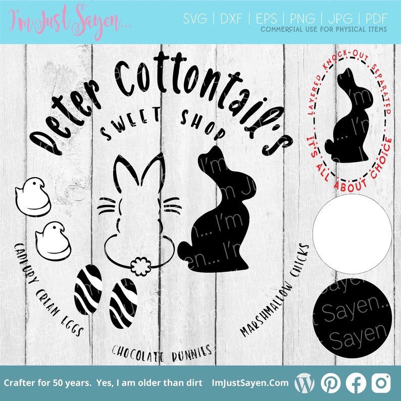 Easter Bunny Rabbit SVG Easter Bunnies Sign Svg Peter | Etsy