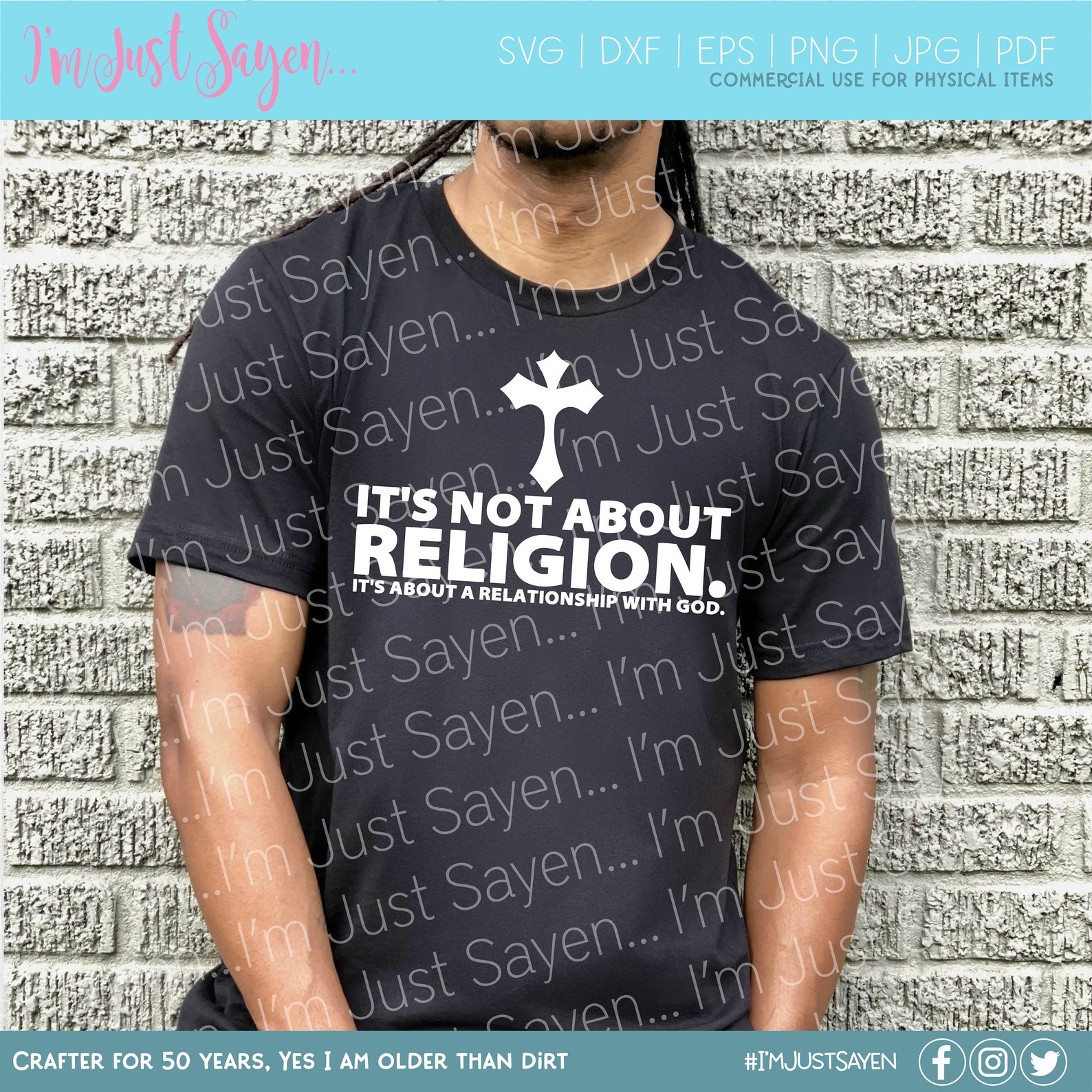 It's Not About Religion SVG - Religious SVG - Relationship With God Svg ...