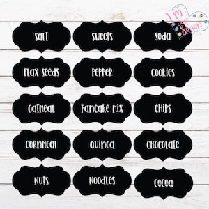 Pantry Labels SVG - Kitchen Labels Svg - Canister Labels Svg - Food ...