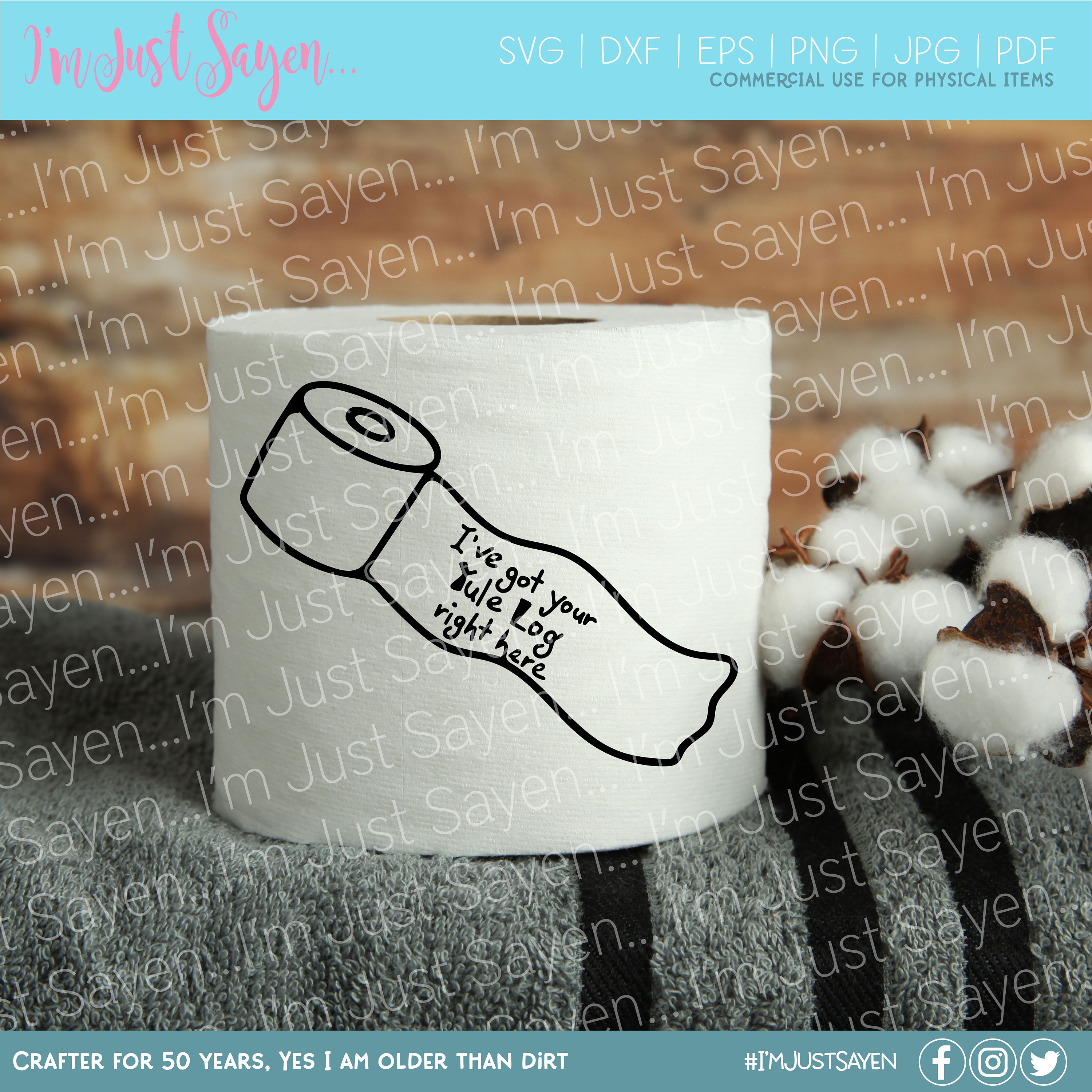 Toilet Paper SVG TP SVG Christmas Svg I Have Your Yule - Etsy UK