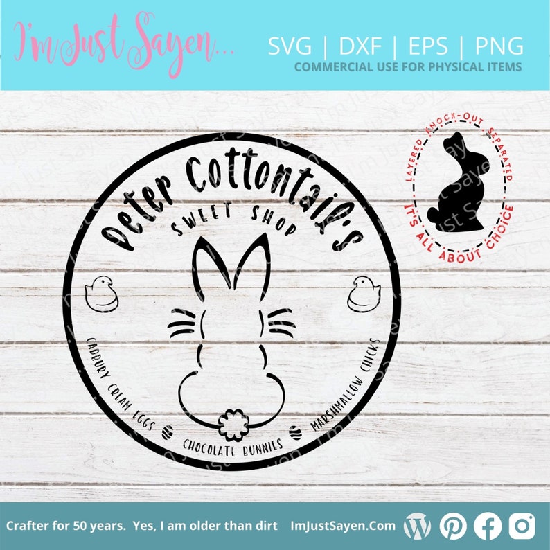 Easter Bunny Rabbit SVG Easter Bunnies Sign Svg Peter | Etsy