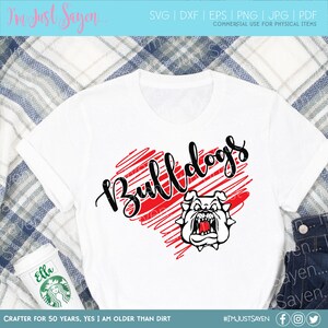Bulldog FSU Bulldog Scribble Heart SVG Fresno State Digital Download ...
