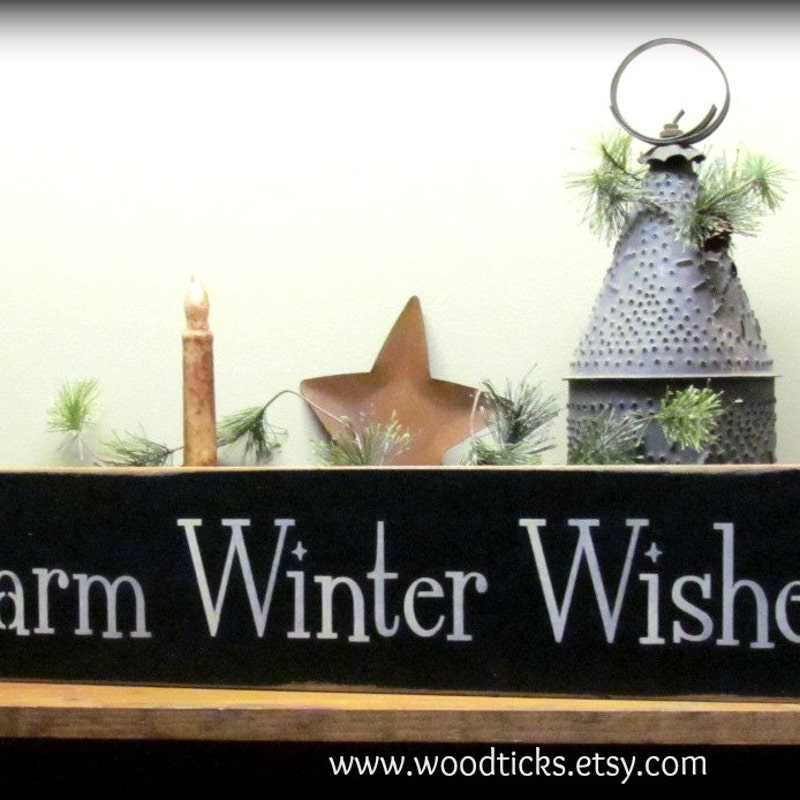 Winter Wood Sign - Etsy