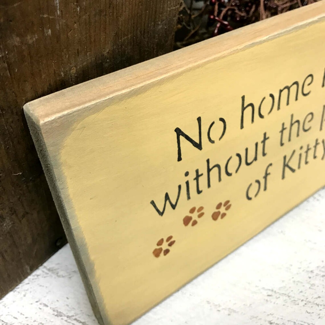 Wooden Cat Sign Gift for the Cat Lover Kitty Signs Cat - Etsy