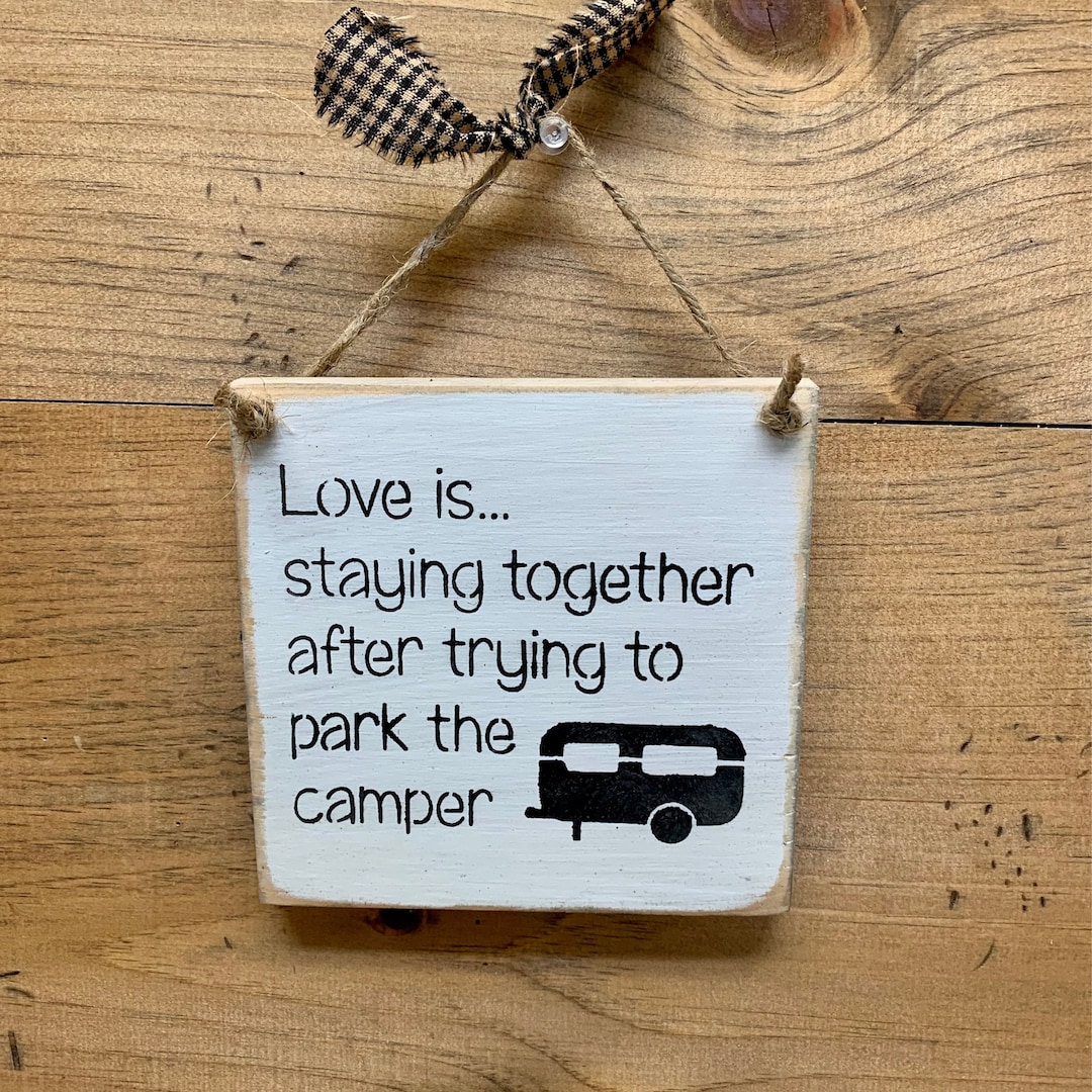Funny Camping Sign, Gift for Husband Who Drives Camper, Camping Decor ...