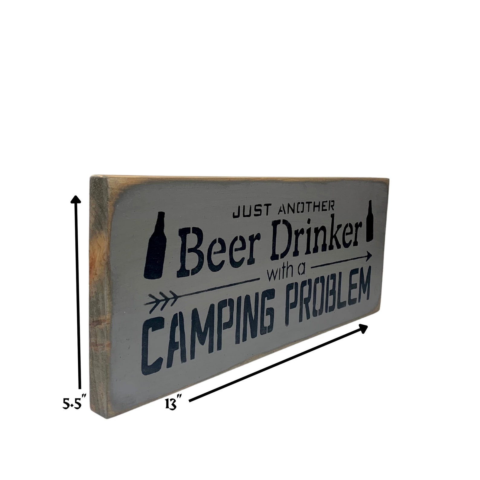 Camping Sign Just Another Beer Drinker With A Camping - Etsy