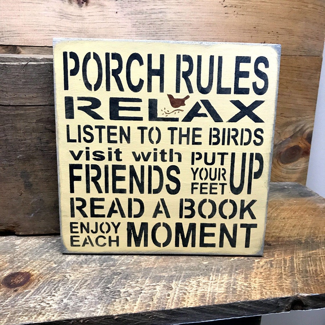 Wooden Sign Porch Rules Sign Porch Decor Mother's Day - Etsy