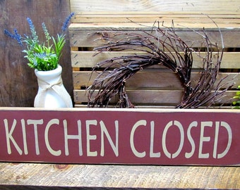 Kitchen Closed Sign | Etsy