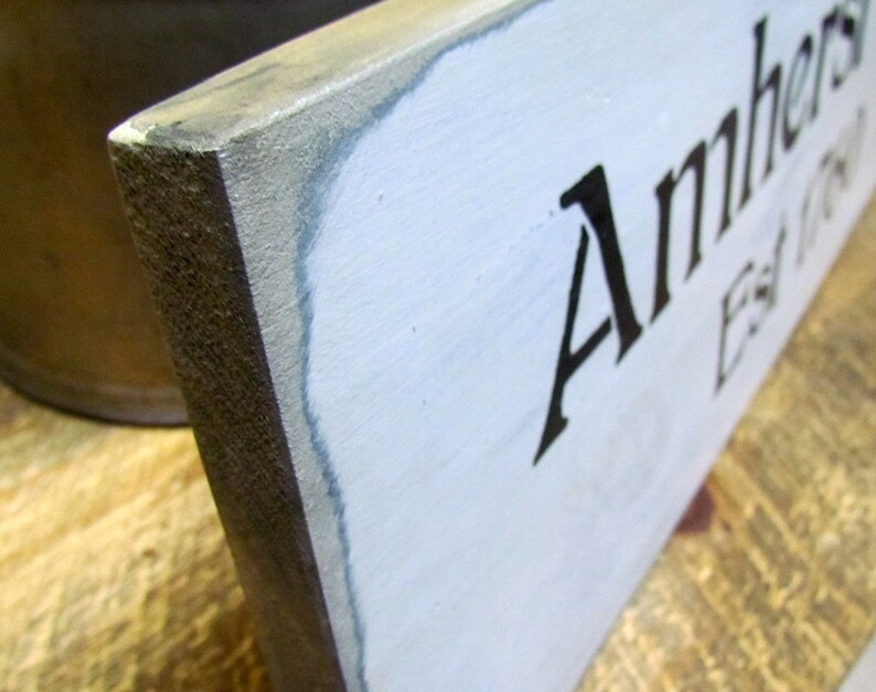 Wooden Town Sign Amherst New Hampshire Made in NH Wood Sign - Etsy