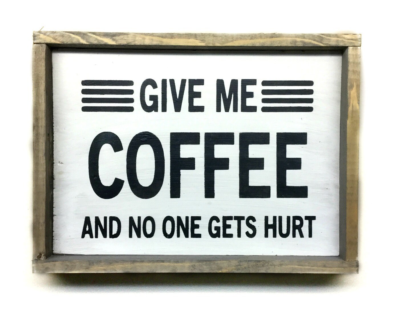 Give Me Coffee and No One Gets Hurt Coffee Decor Coffee | Etsy