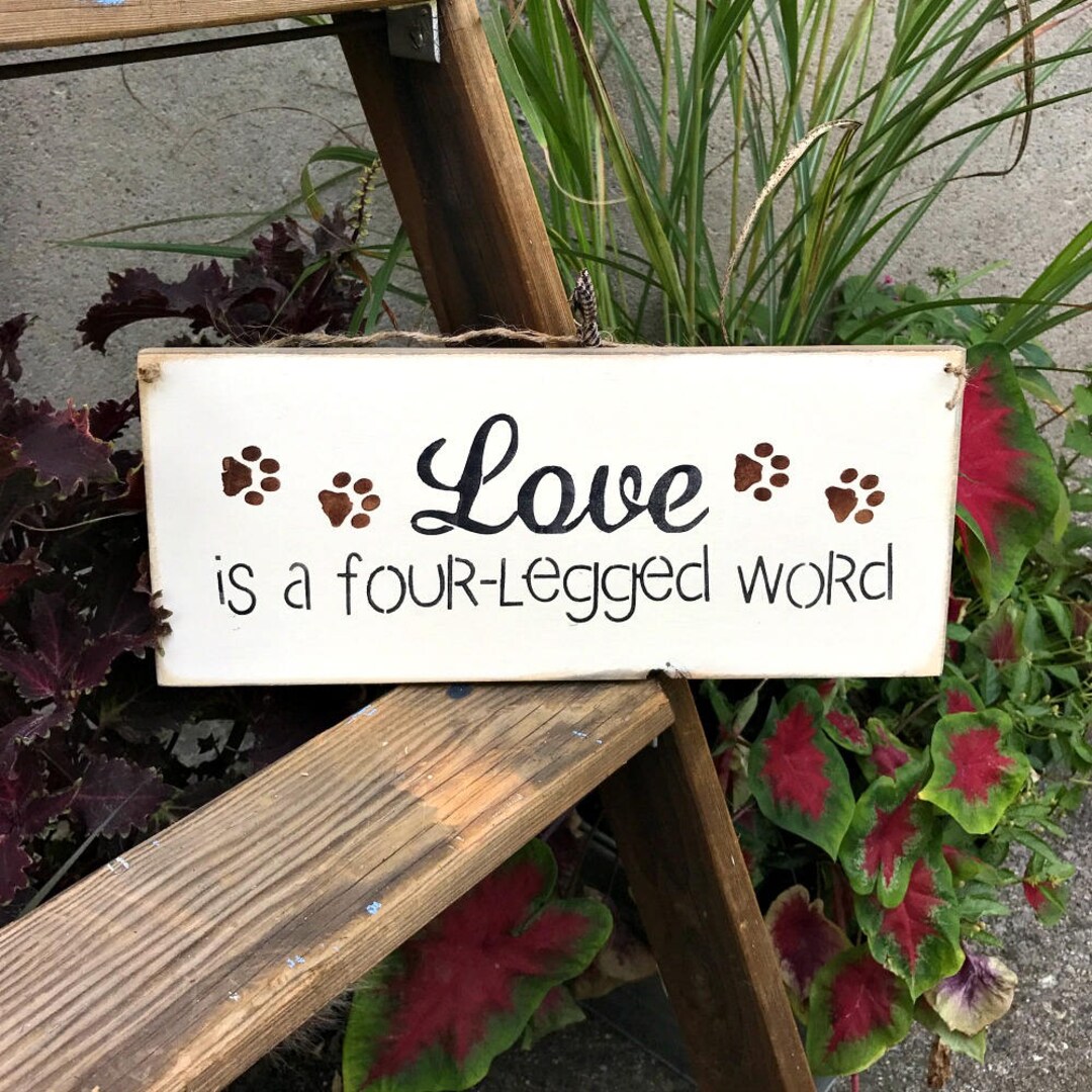 Wooden Pet Sign, Gift for the Dog Lover, Wood Sign Saying, Cat or Dog ...